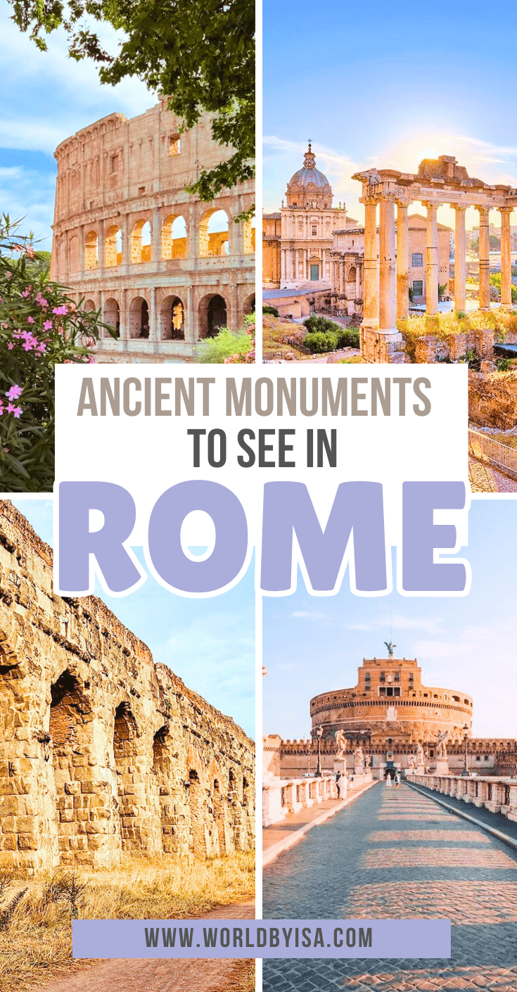 Ancient Rome Monuments: 13 Must-Visit Roman ruins in Rome - World By Isa
