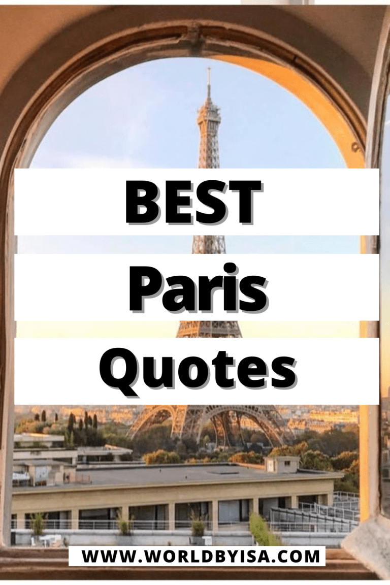 50+ Inspirational Paris Quotes and Captions for Instagram – World by Isa